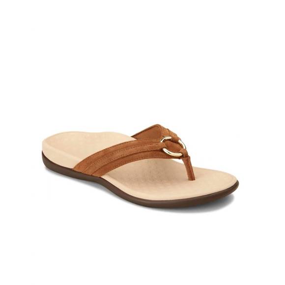 Vionic | Shoes | New Vionic Womens Tide Aloe Toe Post Sandal In Toffee ...